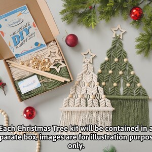 DIY KIT Christmas Tree, Macrame Craft KIT, Holiday Craft Night ...