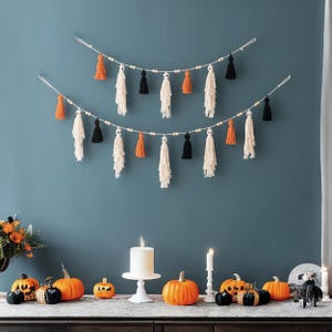 Ghost Bunting for Mantle, Ghost Bunting, Boo Garland, Halloween Home ...