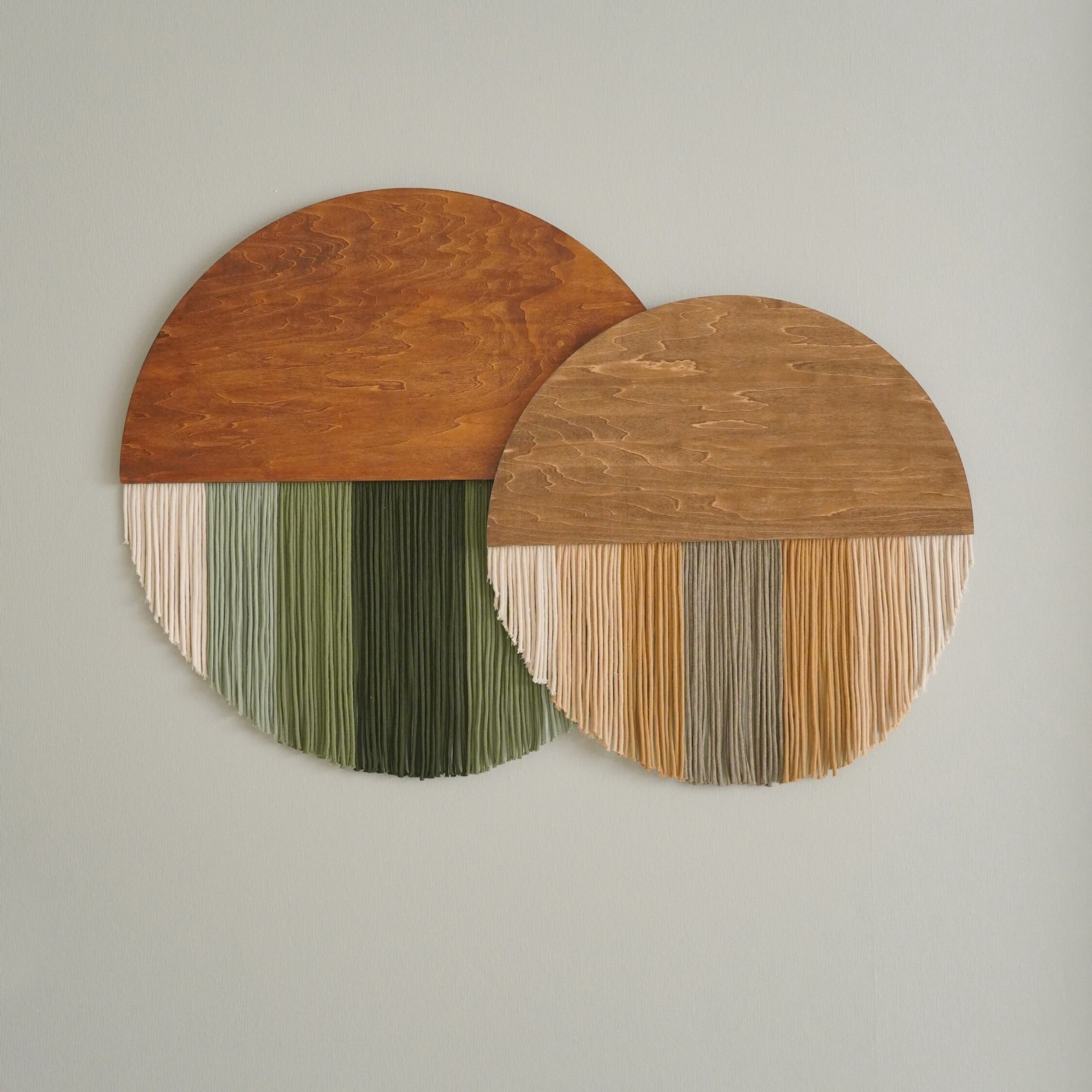 Half Moon Wall Hanging, Fiber Wall Art, Minimalist Artwork, Home Office ...