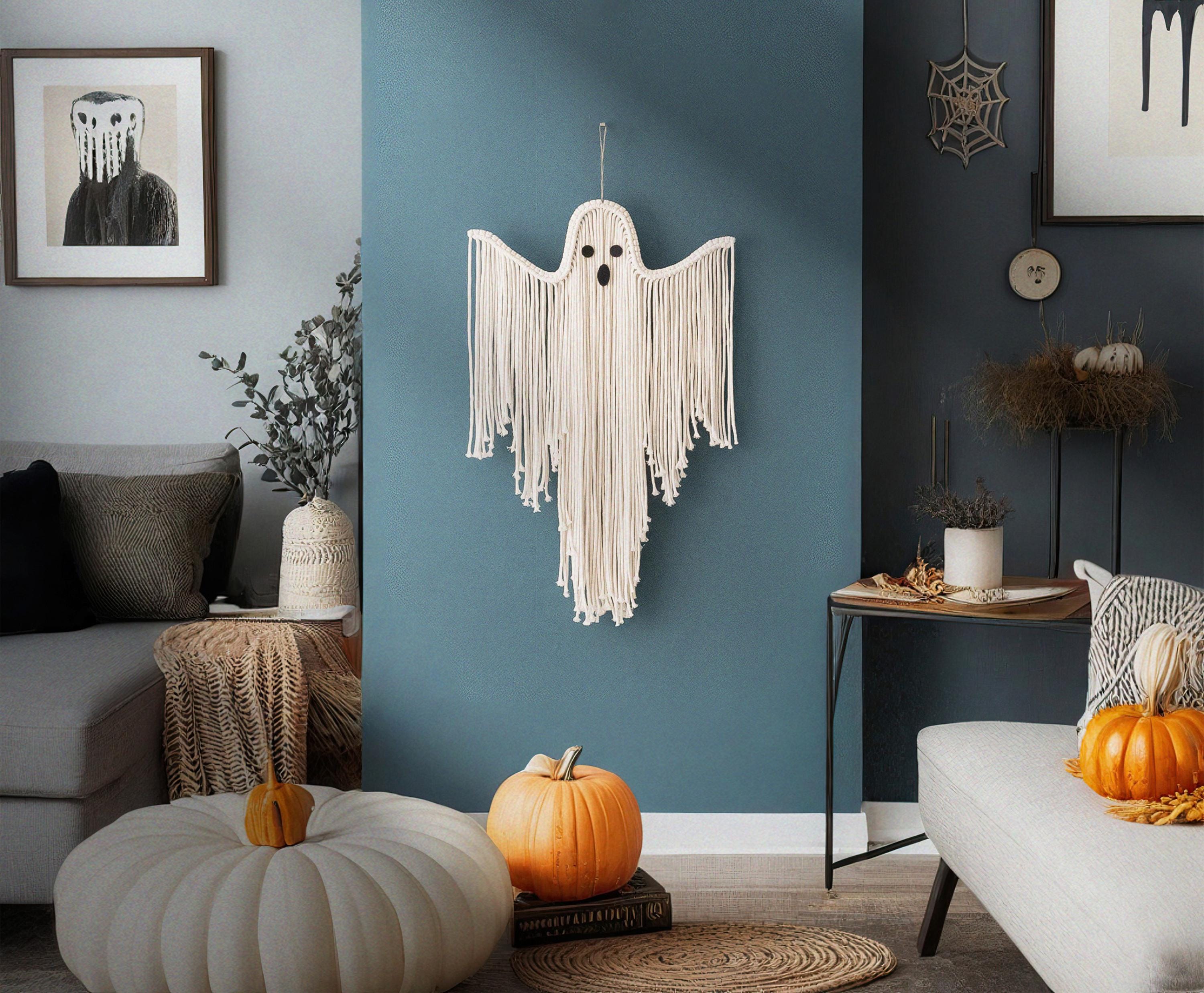 Ghost Macrame, Home Decor Gothic, Halloween Decor, Gothic Decor Bedroom ...