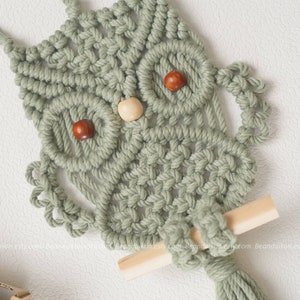 Macrame Owl Kit, Macrame Tutorial, Nursery Decor, Do It Yourself Kit ...