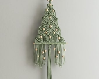 Macrame Christmas Tree, Boho Christmas Decor, Modern Christmas Tree ...