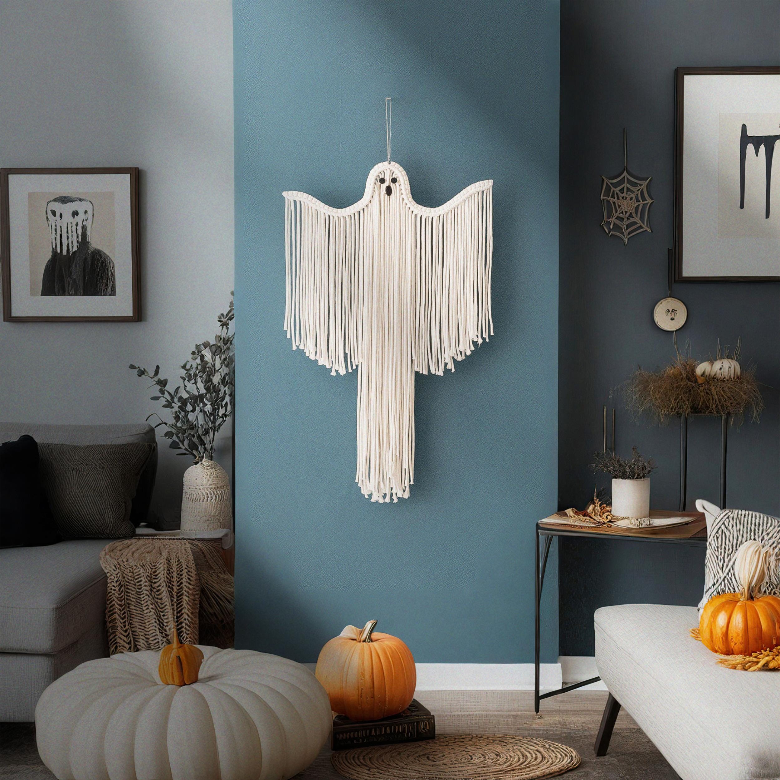 Halloween White Ghost, Ghost Decorations, Hanging Ghost, White Ghost ...