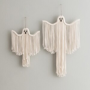 Macrame Halloween Ghost, Rope Ghost, Halloween Ghost, Ghost Decorations ...