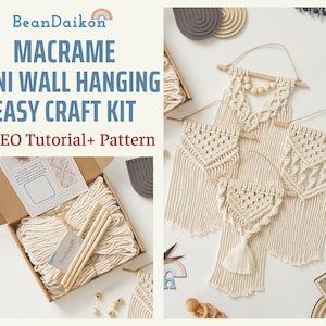 Macrame DIY Kit, Macrame Hanging, Art Kits for Teens, Macrame Wall Decor, Diy Holiday Craft, Diy ...