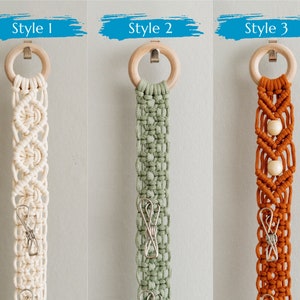 Macrame Cap Rack, Cap Hanger for Wall, Hat Storage, Ball Cap Rack ...