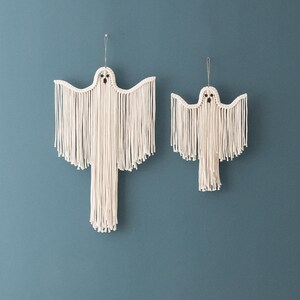 Macrame Halloween Ghost, Rope Ghost, Halloween Ghost, Ghost Decorations ...