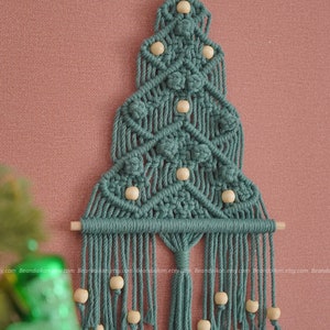 Boho Christmas Tree, Gift for Mum, Holiday Decoration, Modern Festive ...