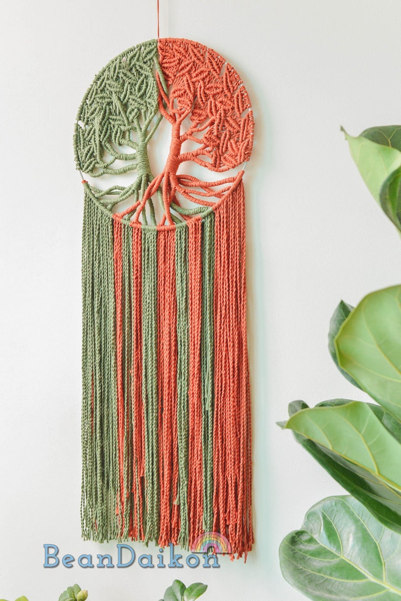 Large Tree of Life Macrame Wall Hanging Macrame Dreamcatcher - Etsy