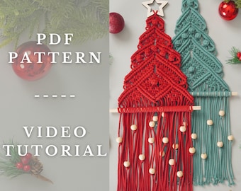 Macrame Tree Pattern, Diy Christmas Gift, Make It Yourself, Patterns and How To, Home Decoration ...