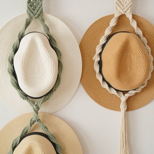Macrame Hat Hanger PDF, Macrame Hanging, Crafty Diy Pattern, Pattern ...