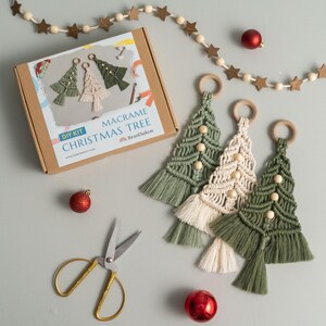 Macrame Christmas Tree DIY KIT, Christmas Craft Gifts, Holiday, Craft ...