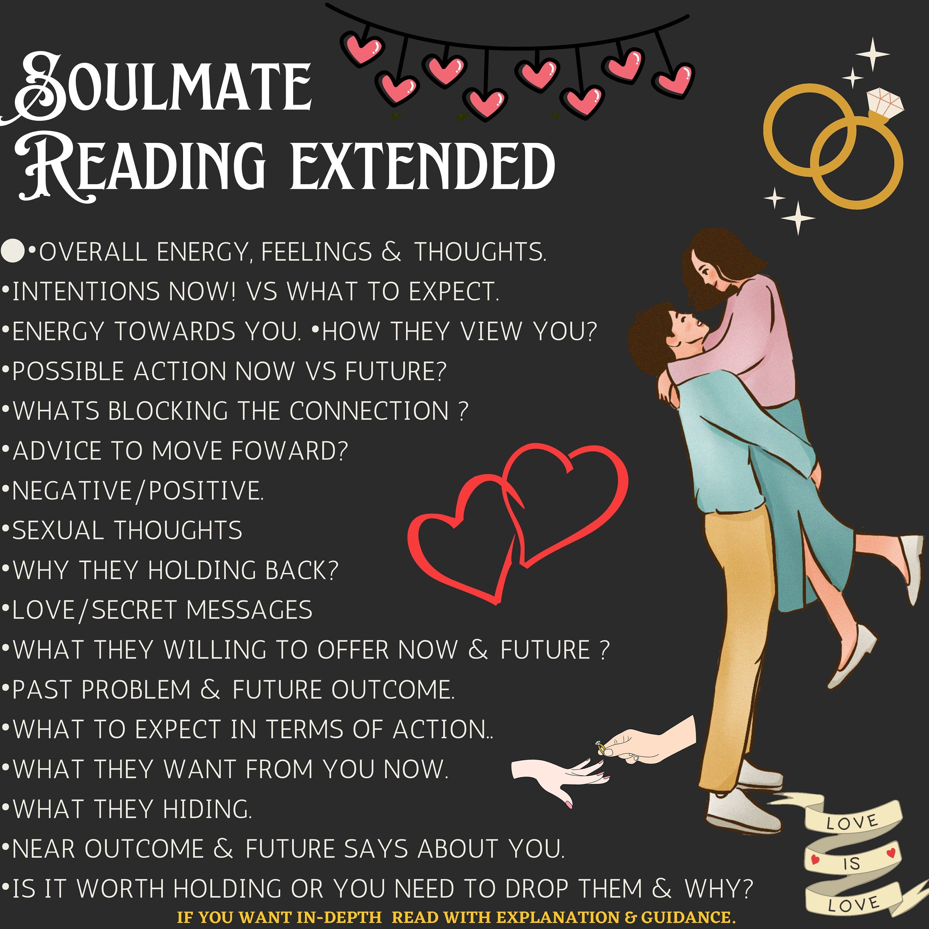 SOULMATE READING Extended in Depth With Advice - Etsy