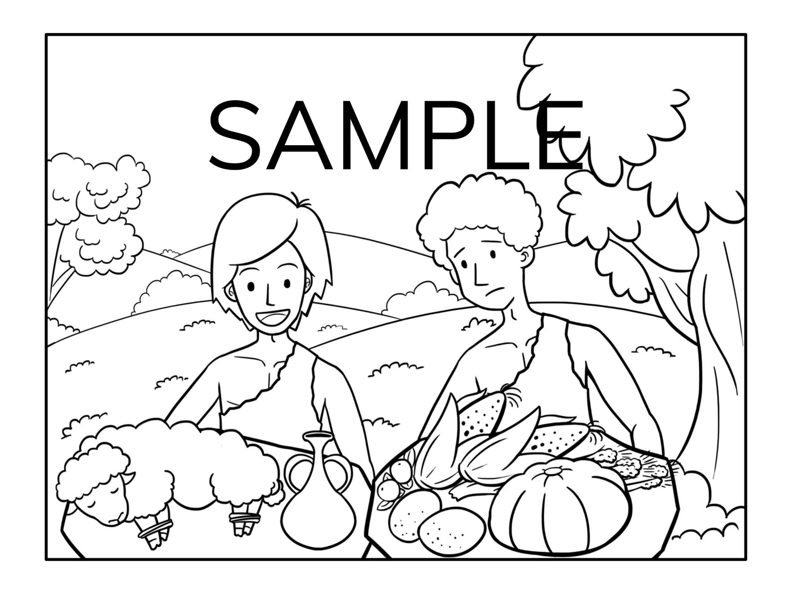 Children Bible Themed Coloring Pages | 100 Coloring Pages Package ...