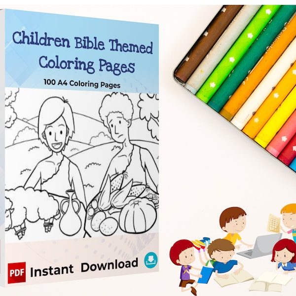Black Children Bible Coloring Pages - Etsy