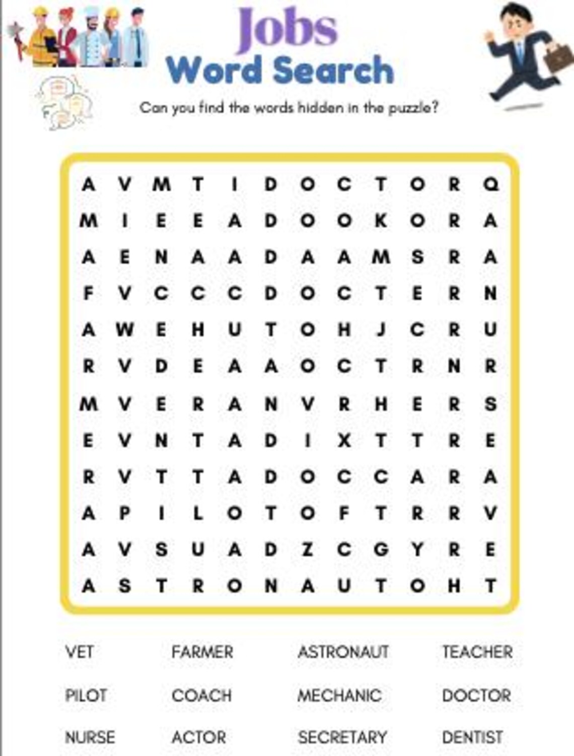 10 Educational Word Search Games for Kids | Printable Learning & Fun ...