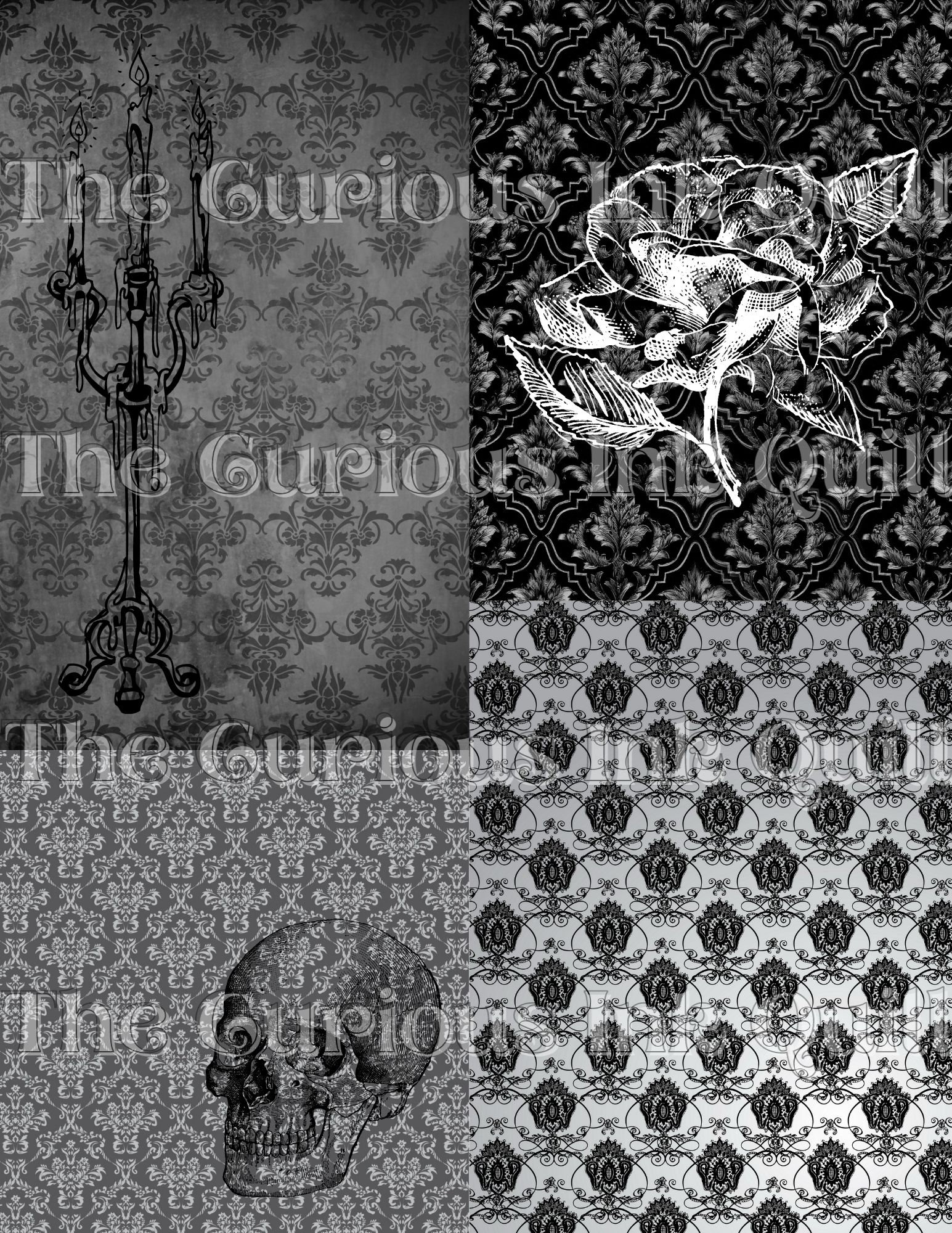 Gothic Grunge Ephemera | 15 Page Pack | DIGITAL Download Printable ...
