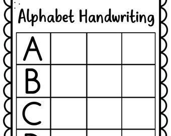 A-Z Alphabet Writing Printables/ Handwriting Worksheets/ ABC Writing ...