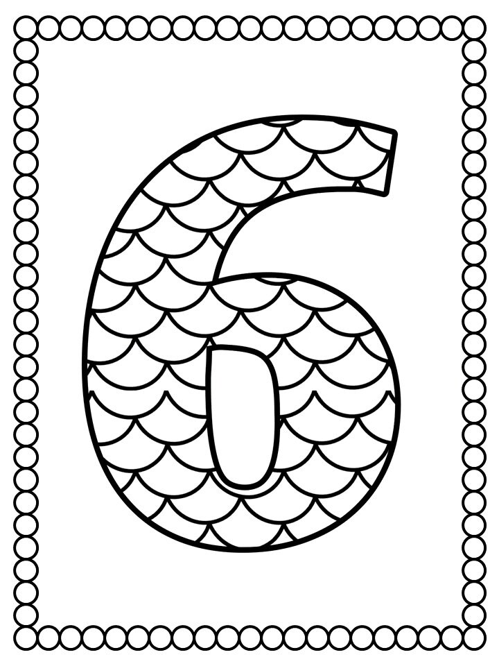 Coloring Pages Numbers Printable, Number Coloring Book - Educational ...