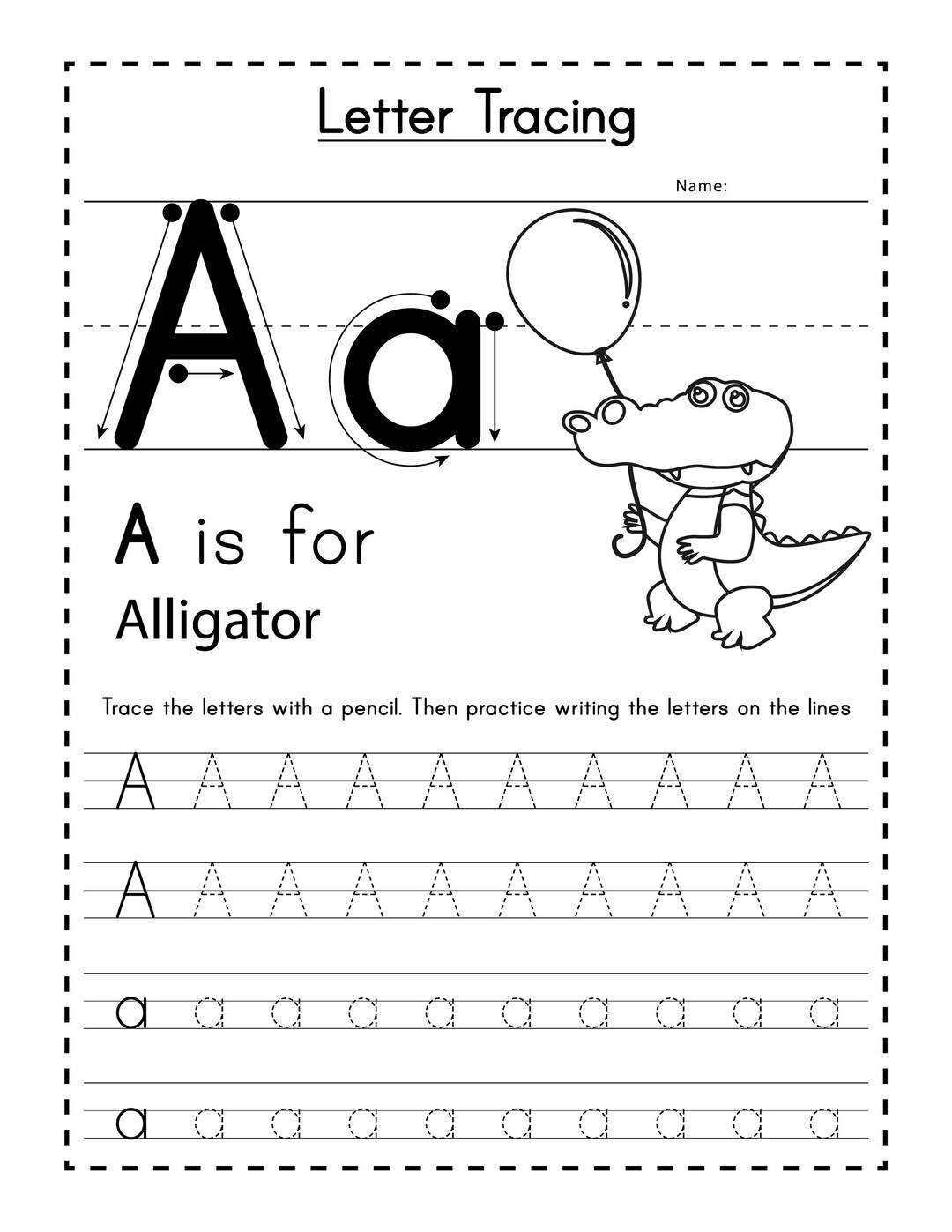ABC Adventure: Engaging Alphabet Tracing Workbook for Young Learners - Etsy