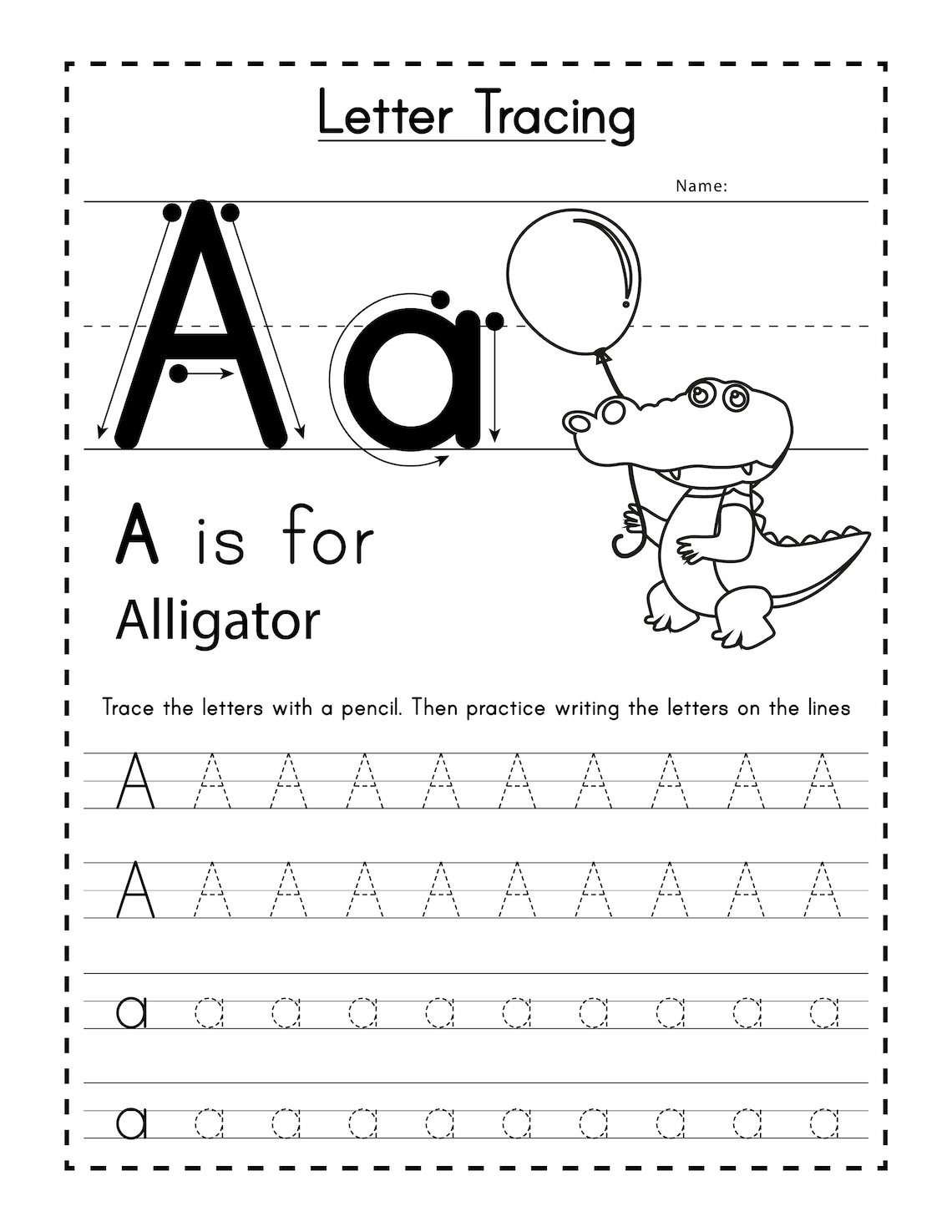 ABC Adventure: Engaging Alphabet Tracing Workbook for Young Learners - Etsy