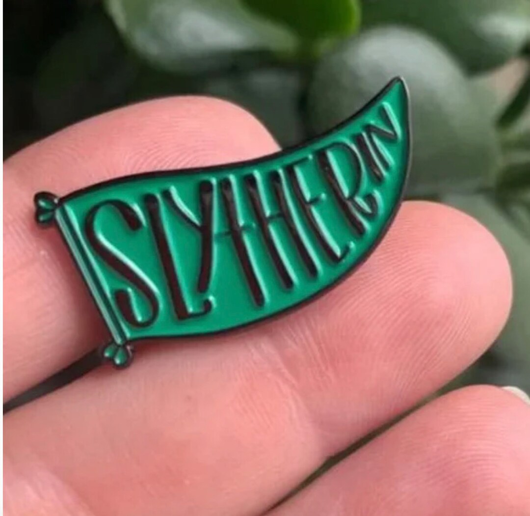 Brand New Harry Potter Inspired SLYTHERIN Pennant Enamel Pin - Etsy