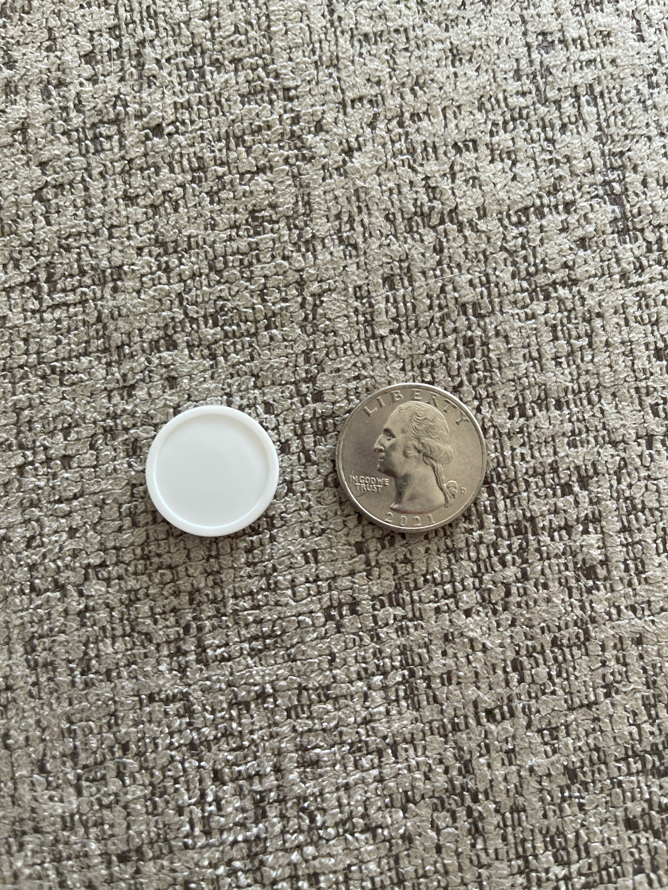 Flat White Medicine Vial Caps - Etsy