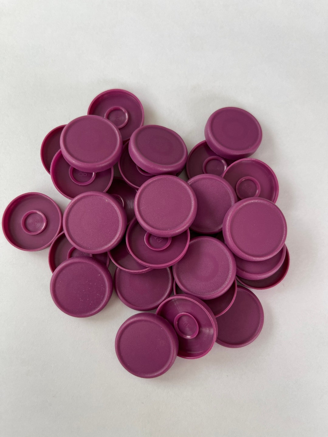 Dark Magenta Medicine Vial Caps - Etsy