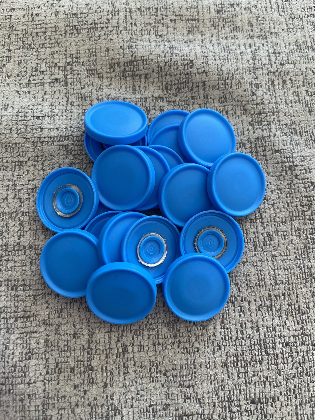 Large Blue Medicine Vial Caps - Etsy