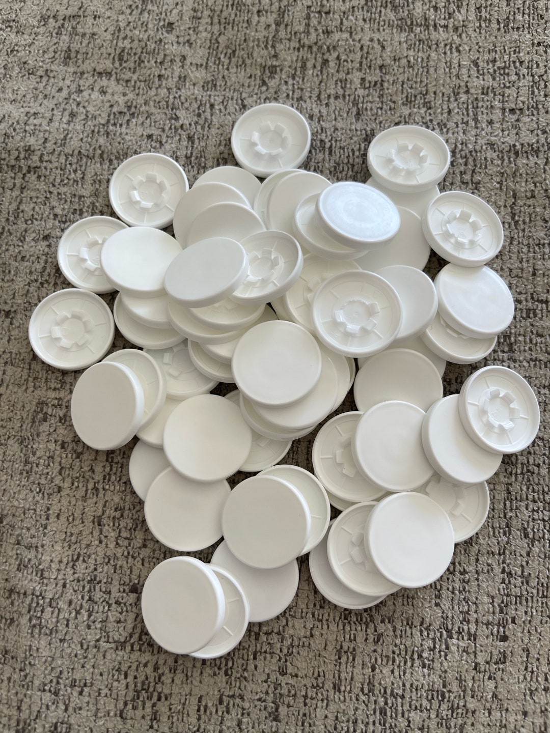 White Flat Medicine Vial Caps - Etsy