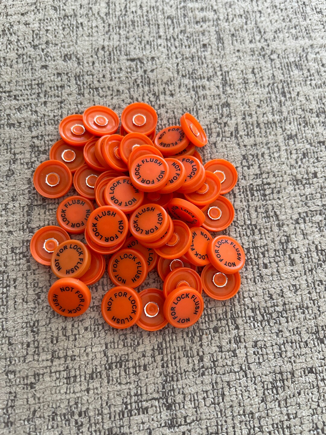 Orange Not for Lock Flush Medicine Vial Caps - Etsy