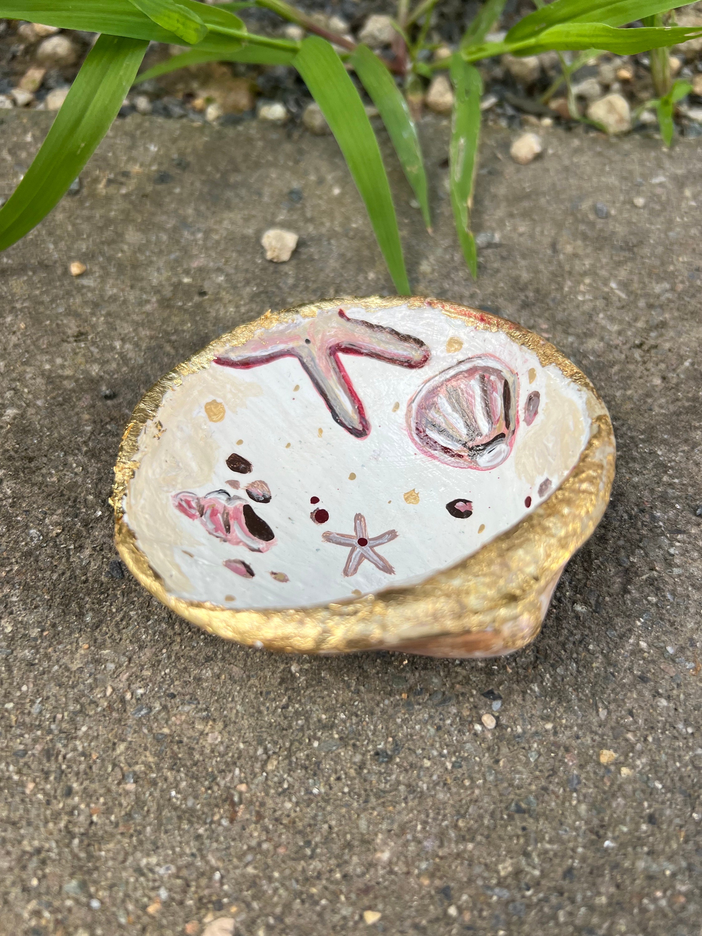 Painted Oyster Shells and Seashells | Sealife | Individual or Bundle ...