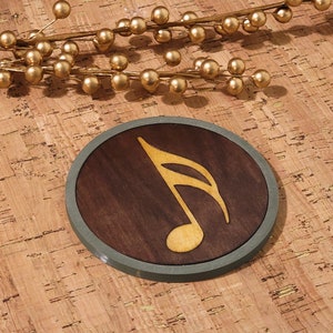 Music Notes Coaster Set, Custom Made Coasters, Unique Gift, Wooden - Etsy
