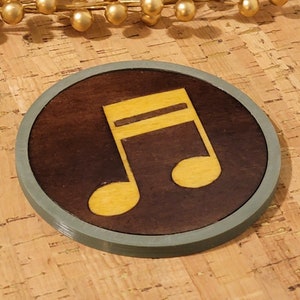 Music Notes Coaster Set, Custom Made Coasters, Unique Gift, Wooden - Etsy