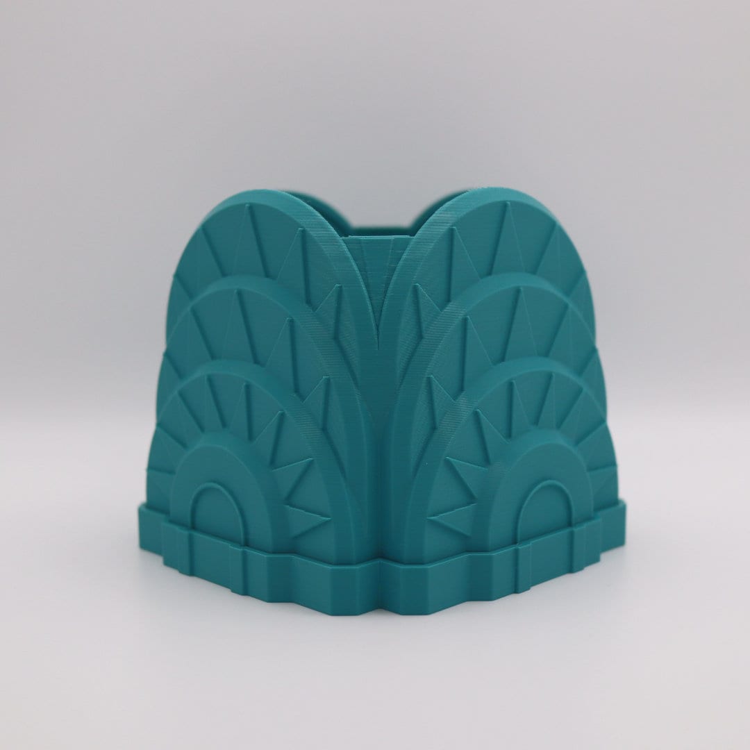 Art Deco Plant Pot - New York Chrysler Building Inspired, Geometric ...