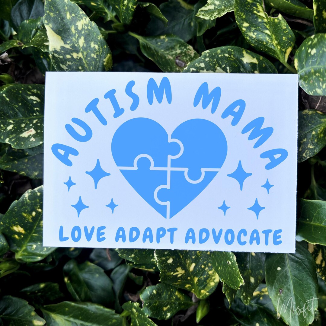 Autistic Child on Board Car Decal, Autism Mama Sticker, Autism Dad ...