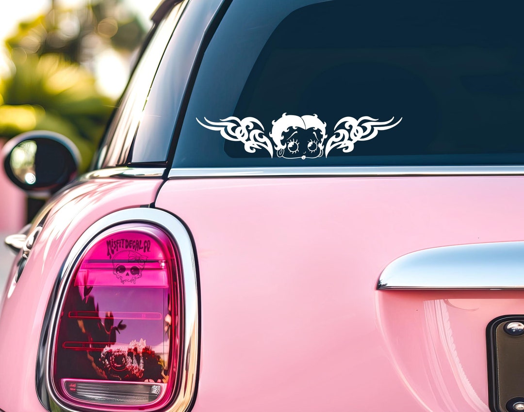 Bettyyy Pinup Girl Vinyl Decal Cute Tramp Stamp Car Decal Bumper ...