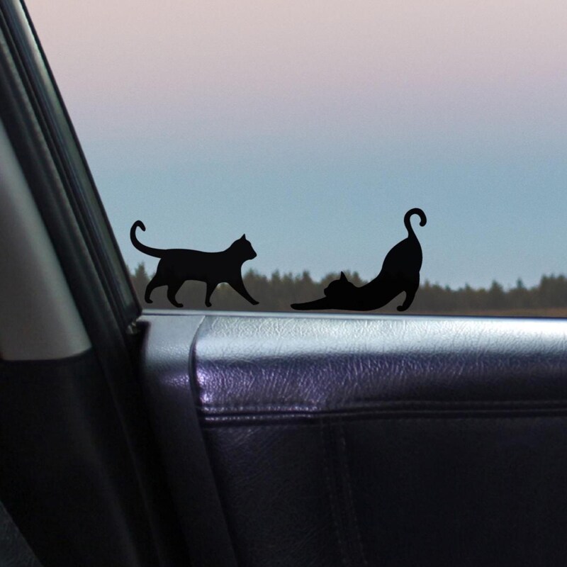 Cat Car Decal - Etsy
