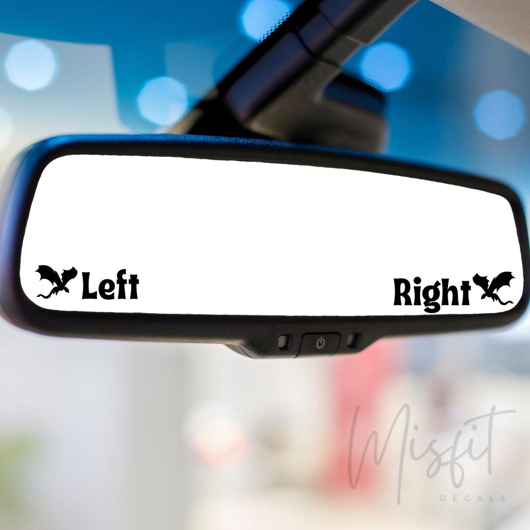 Dragon Decal Car Mirror Left and Right New Drivers Car Decal Gift ...