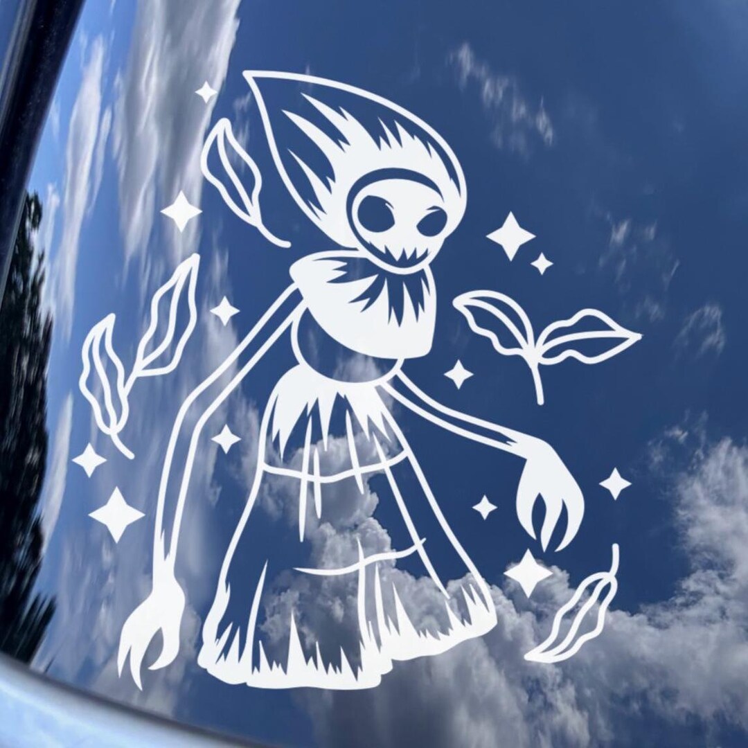 Cryptid Ghostly Woman Car Decal: Spooky Laptop Sticker - Etsy