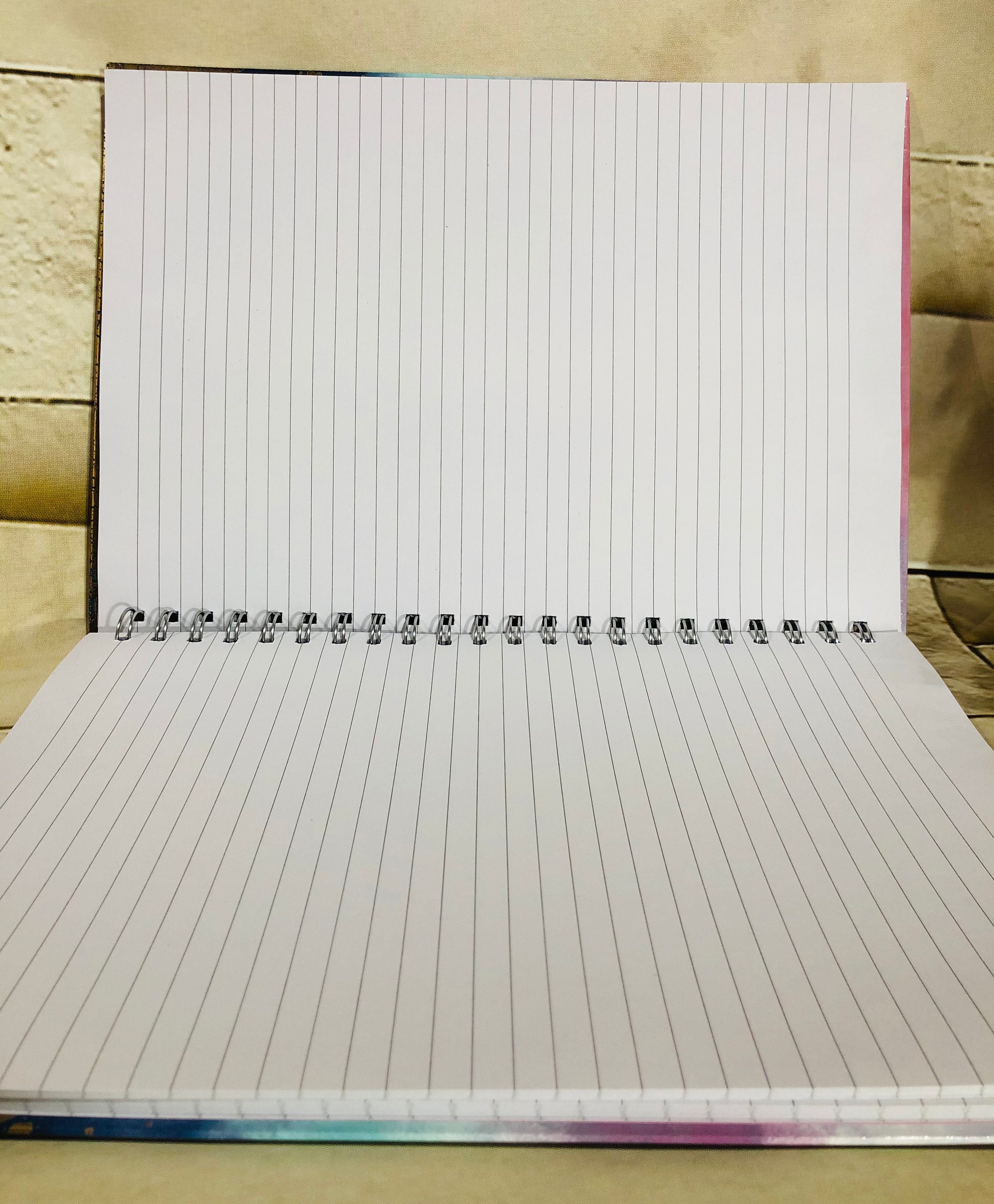 A4 Notebook Wired Notepad Colourful Glossy Hardcover Lined 140 Pages/70 ...