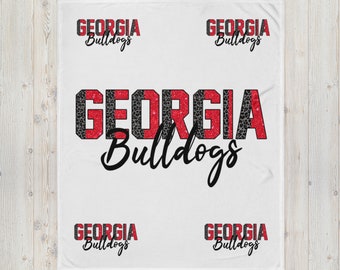 Georgia Bulldogs Throw Blanket - Etsy