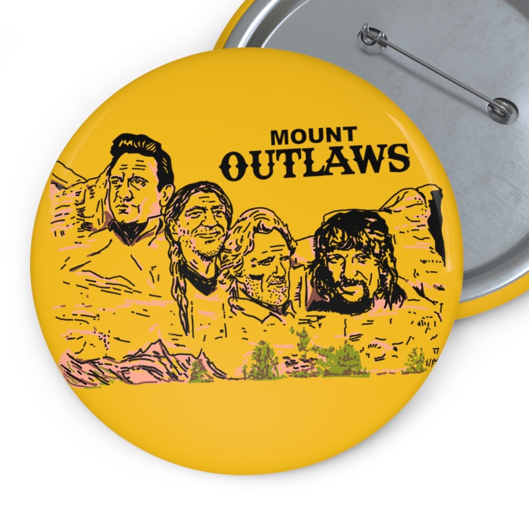 Mount Outlaws Button - the Highwaymen Pin (2 Sizes) - Etsy