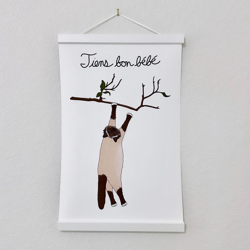 Hang in There Cat Poster - Etsy