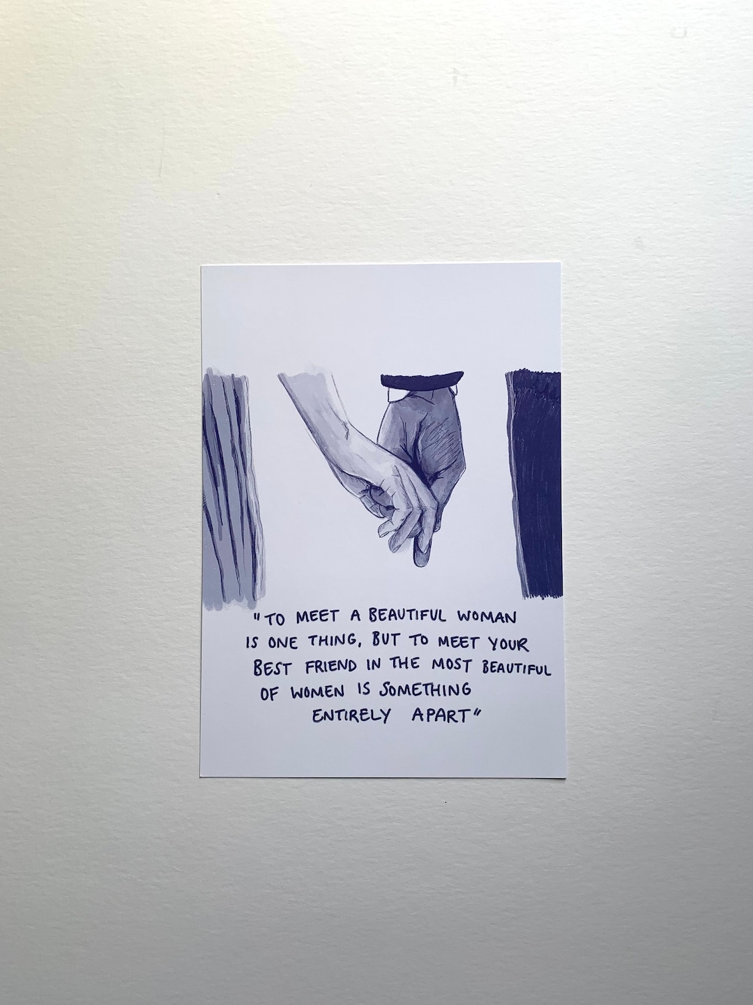 A4 / A5 Bridgerton Print | Duke and Daphne Hands | Season 1 | Quote ...