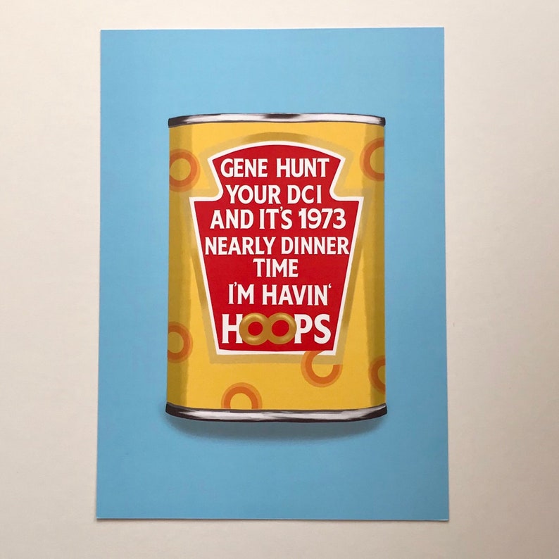 A4 / A5 Life on Mars TV Show Inspired Print | Gene Hunt | Life on Mars ...