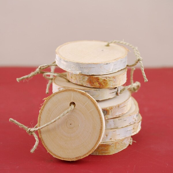 Rustic Birch Wood Tags - Etsy