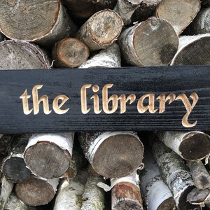 The Library Sign. - Etsy