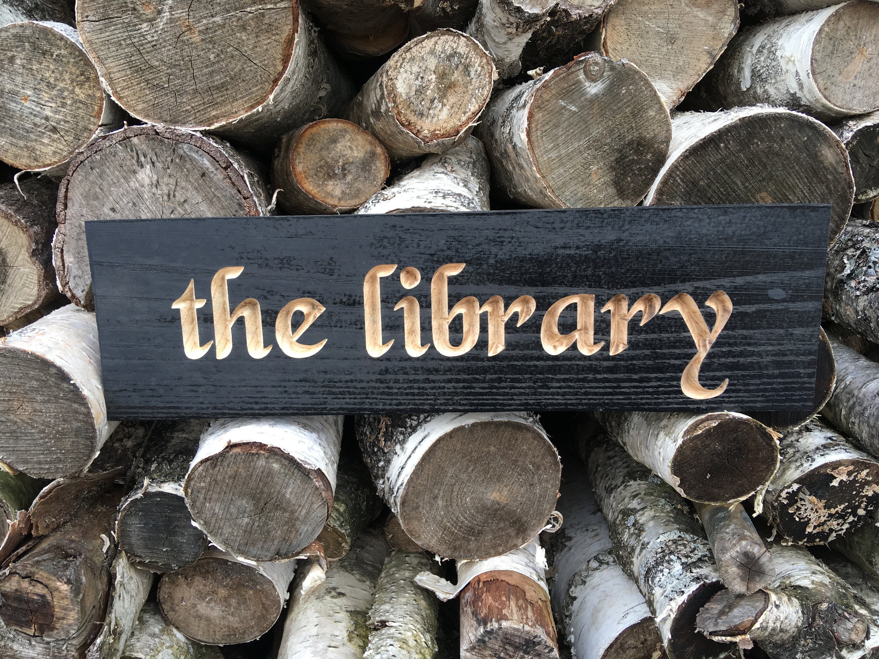 The Library Sign. - Etsy