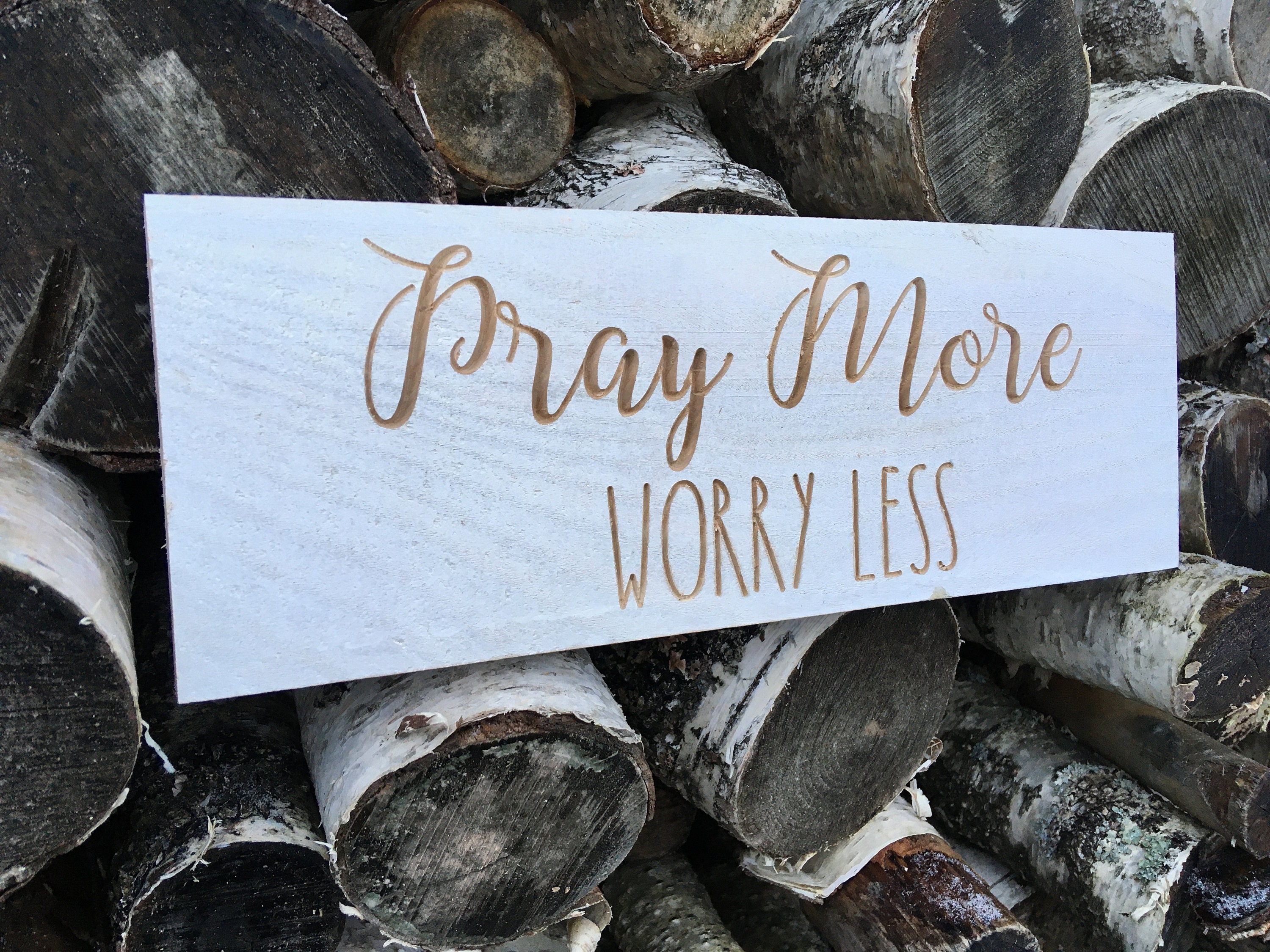 Pray More. Christian Sign. Inspirational Sign - Etsy